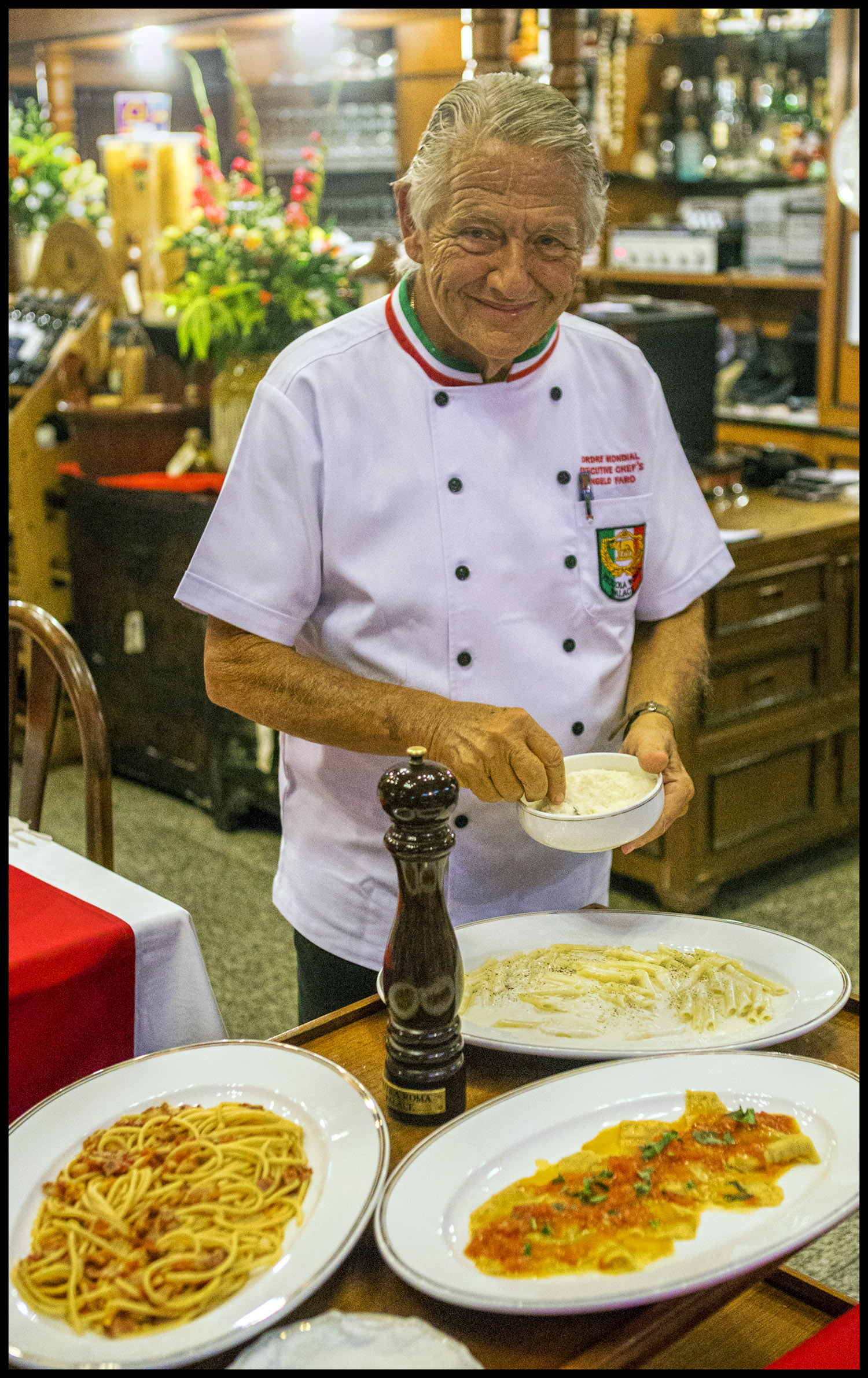 “Chef Angelo Faro of Piccola Roma Palace in Chiang Mia.” – Old town crier