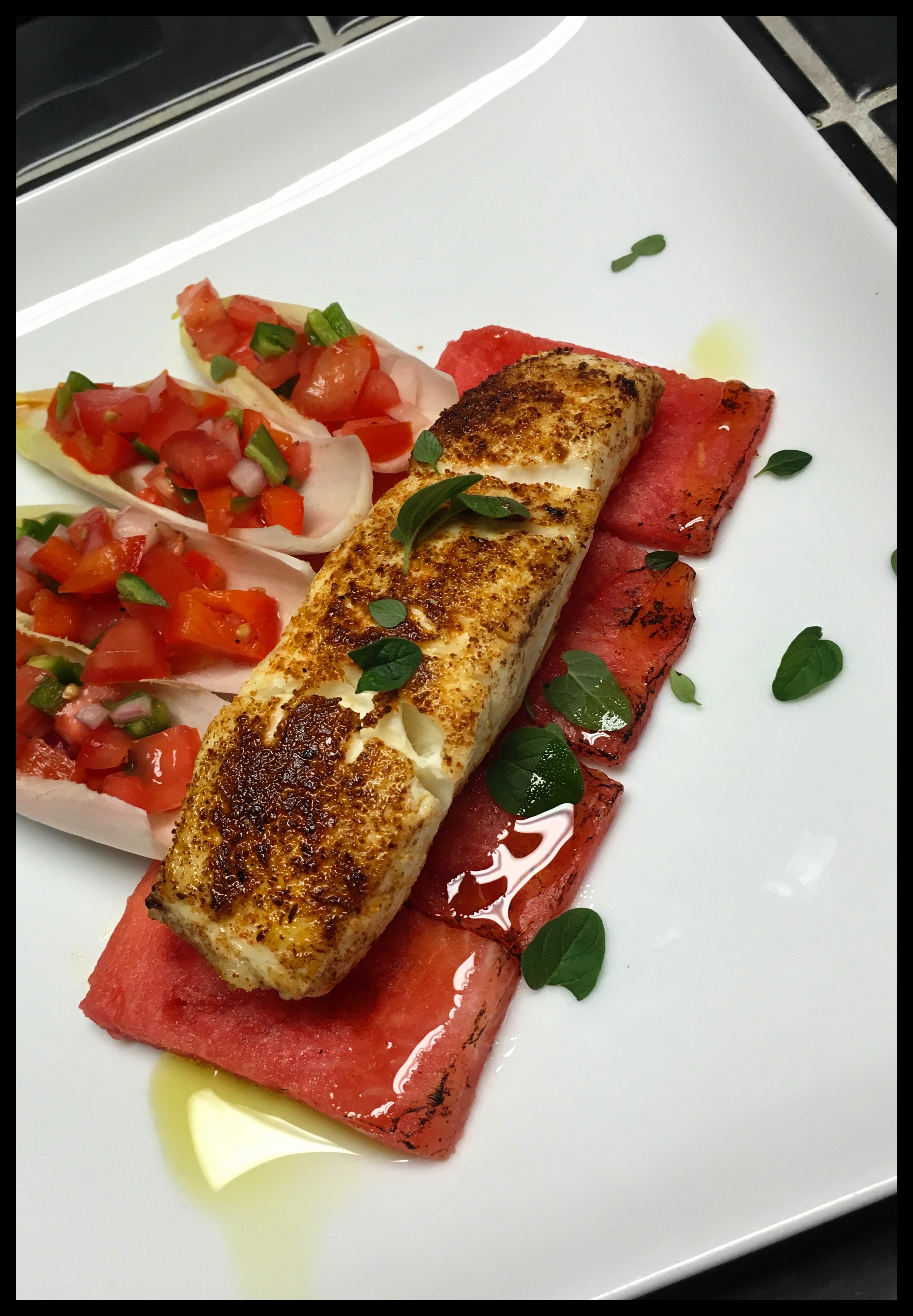 Charred Fish on Grilled Watermelon – an Odd but Tasty Combo! – Old town ...